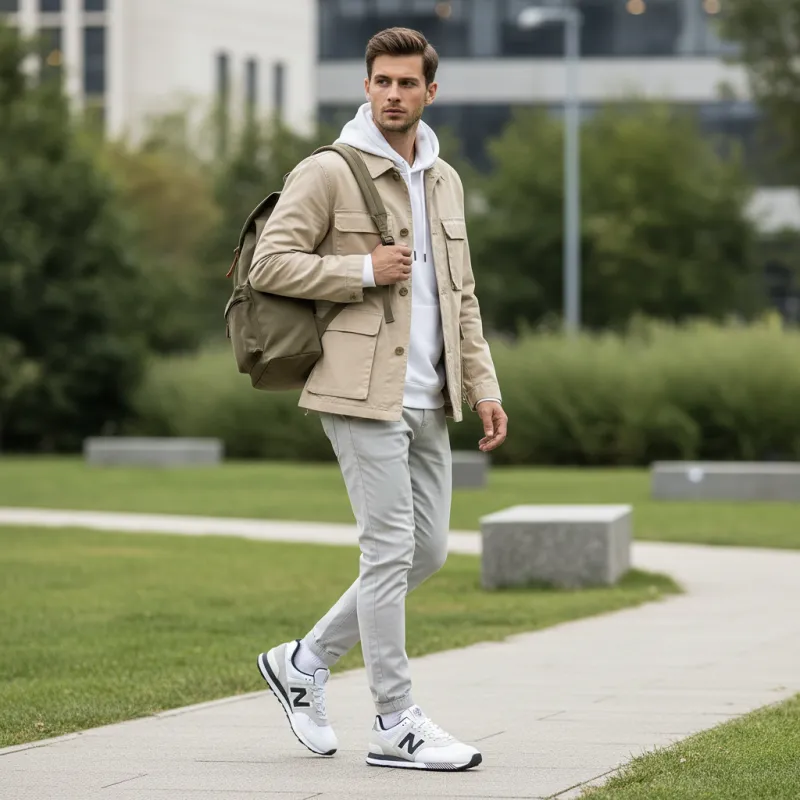 New Balance Беговые кроссовки плоская подошва серый цвет шнуровка ...