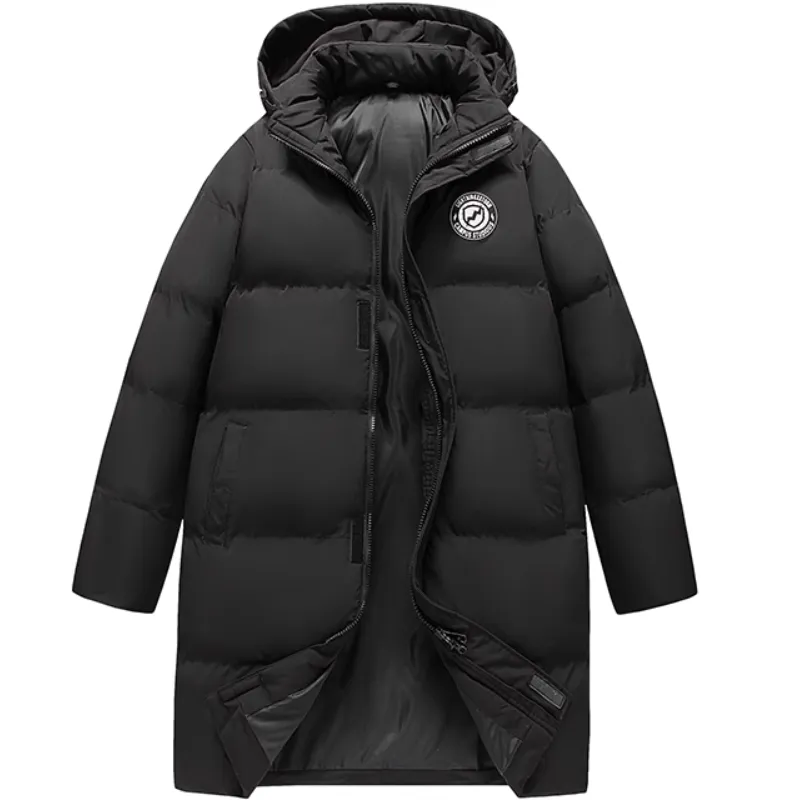 Lightning X Storm Badge Labeling Hooded Casual Thickened Cotton Coat ...