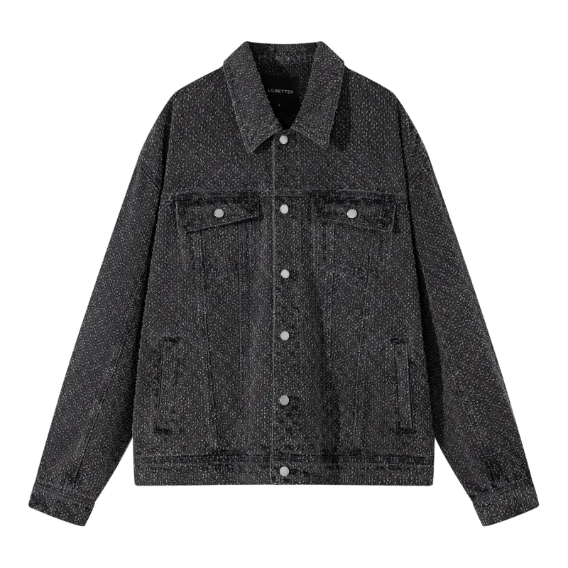 LILBETTER Texture Denim Jacket - POIZON